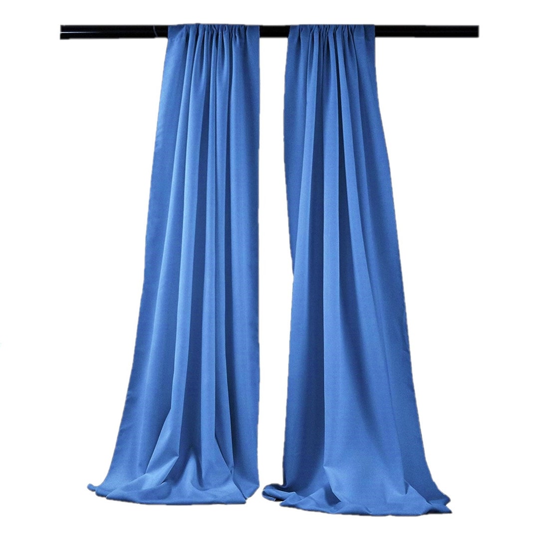 Steel Blue - 2 Panels Backdrop Drape, All Sizes Available in Polyester ...
