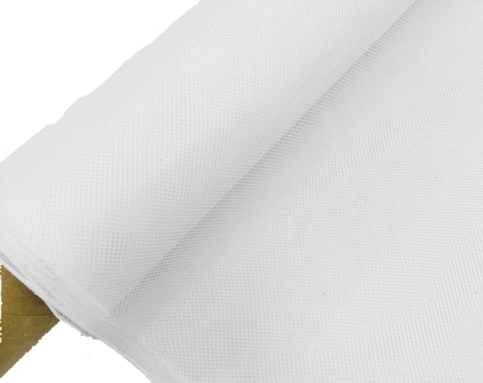 White Italian Hard Net Crinoline Fabric Petticoat Fabric 54 Wide Very ...