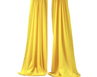 Yellow 2 Panels Backdrop Drape, All Sizes Available in Polyester Poplin ...
