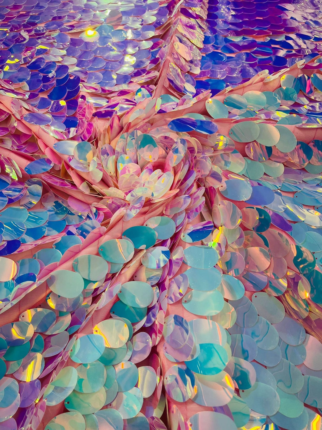 Jumbo Sequins Oval Sequin Paillette/tear Drop Mermaid Big Sequins ...