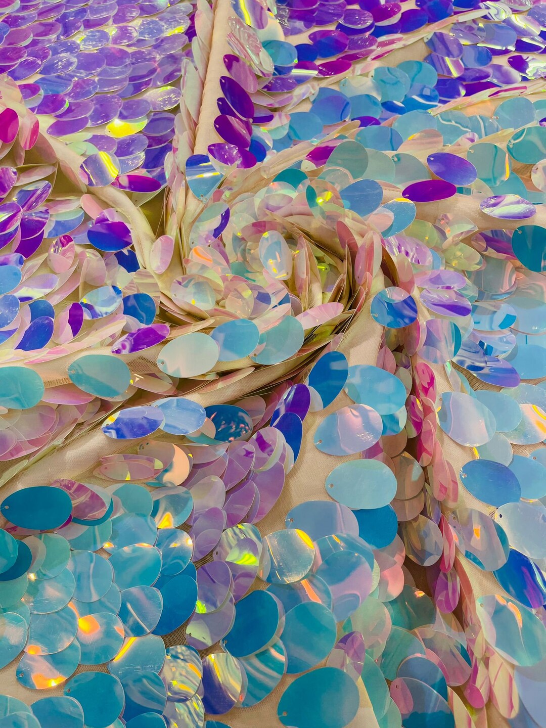 Jumbo Sequins Oval Sequin Paillette/tear Drop Mermaid Big Sequins ...