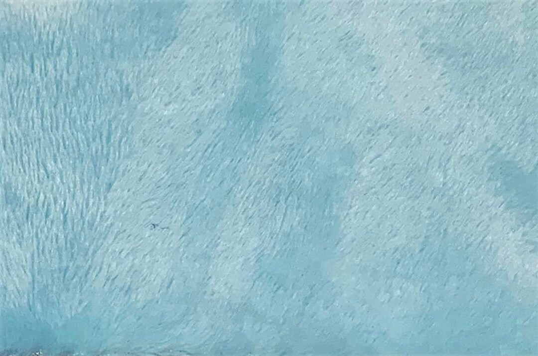 Icy Blue Minky Smooth Soft Solid Plush Faux Fake Fur Fabric Polyester ...