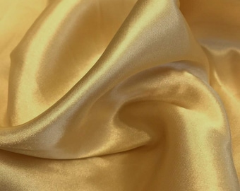 Sun Gold Crepe Back Satin Bridal Fabric Draper-prom-wedding-nightgown ...