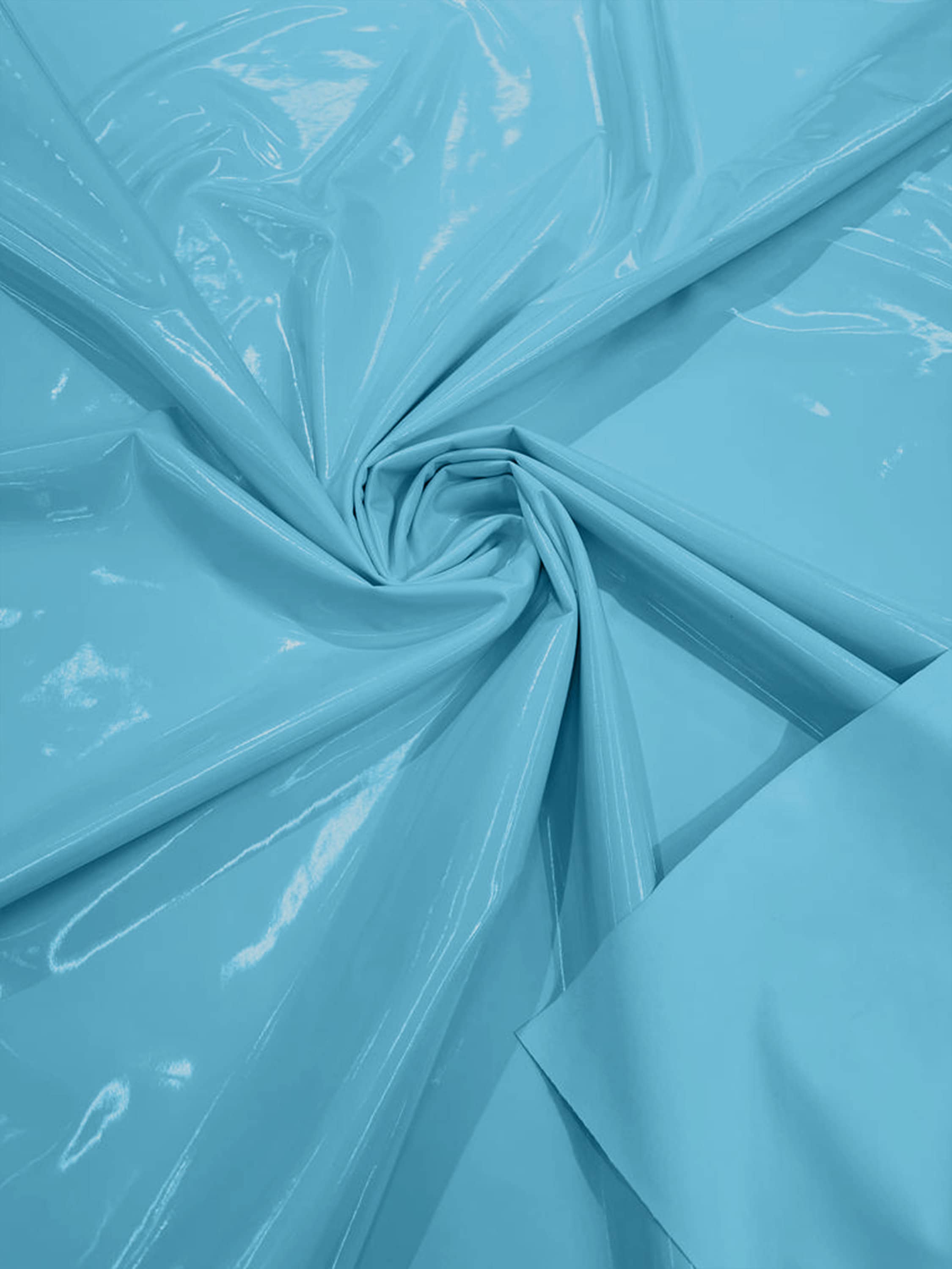 Baby Blue - Spandex Shiny Vinyl Fabric (latex Stretch) - Sold by the ...
