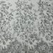 Princess Glitter 3d Floral Design Embroidery With Pearls in a Mesh Lace ...