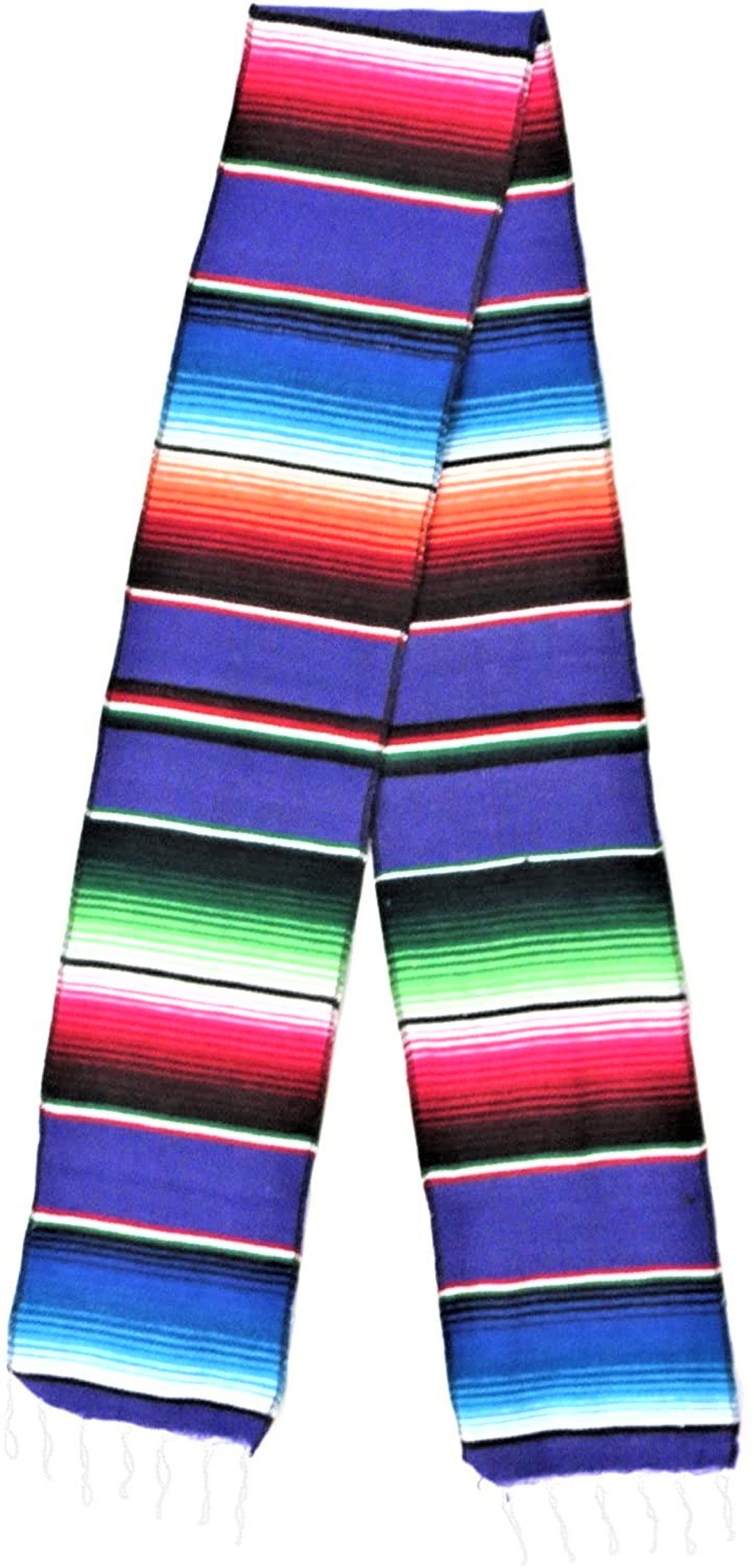 Purple - VIP TEXTILE INC, 5" Wide by 76" Long Authentic Mexican Serape ...