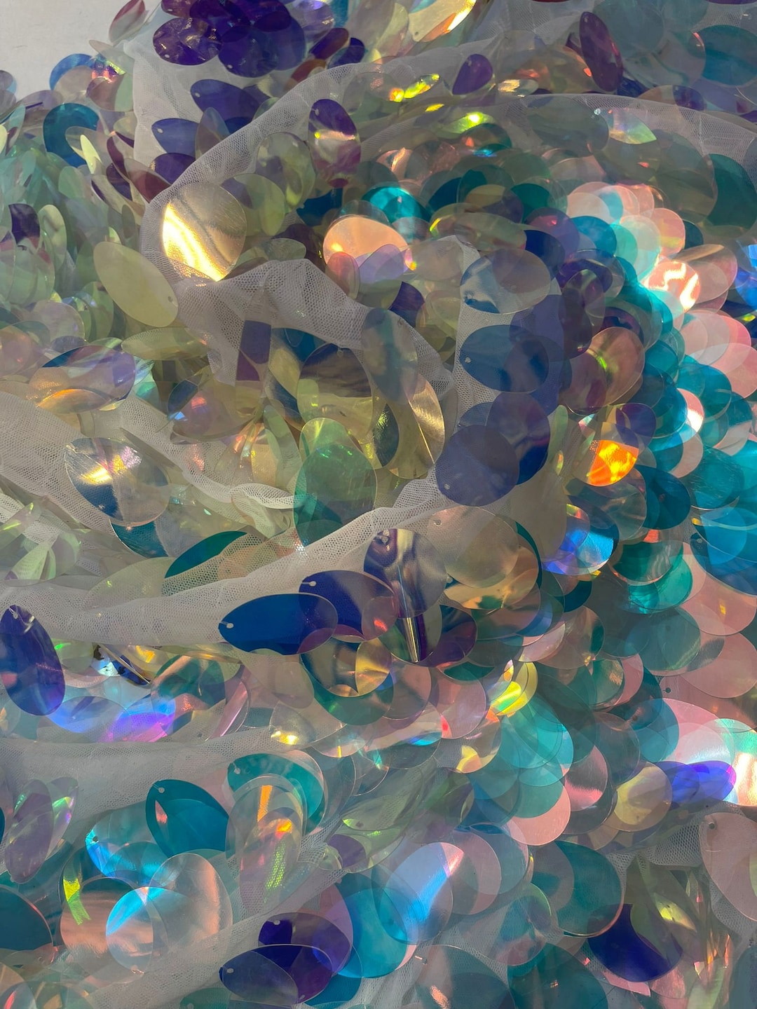 Jumbo Sequins Oval Sequin Paillette/tear Drop Mermaid Big Sequins ...