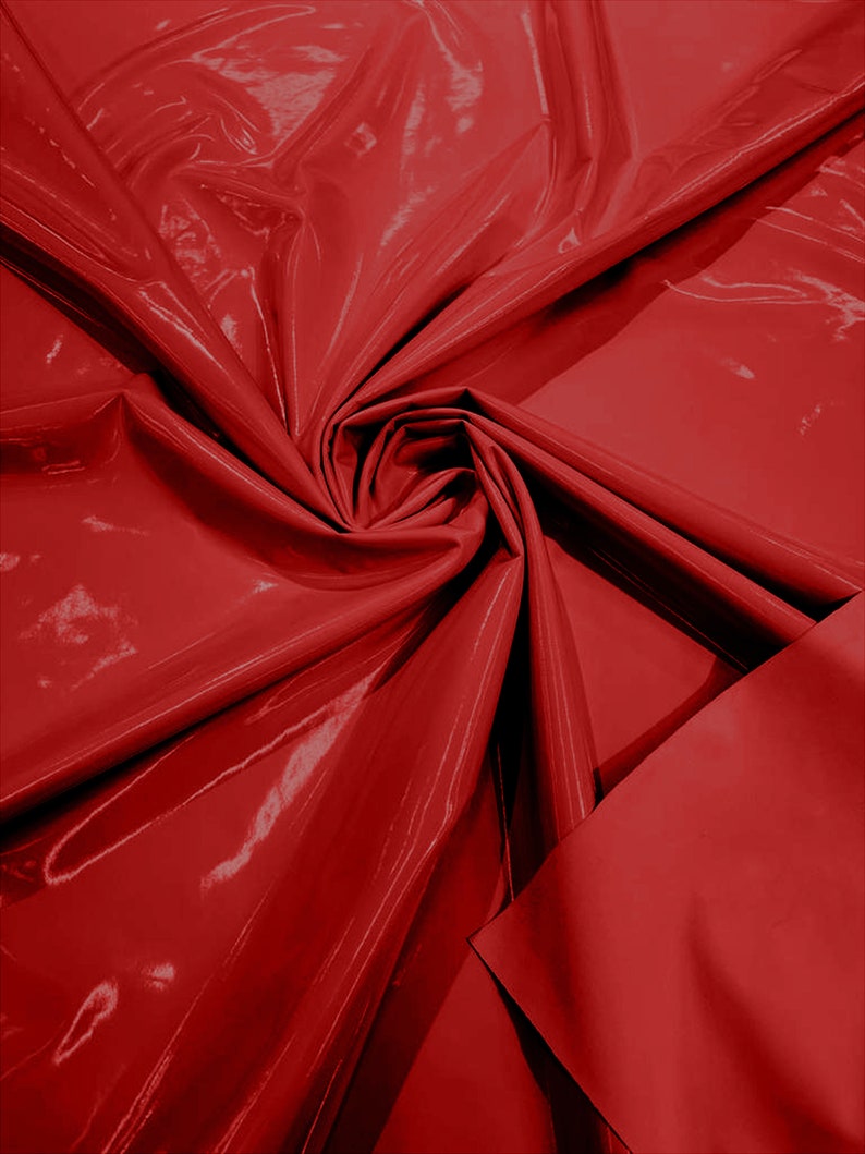 Red - Spandex Shiny Vinyl Fabric (latex Stretch) - Sold by the Yard - Etsy