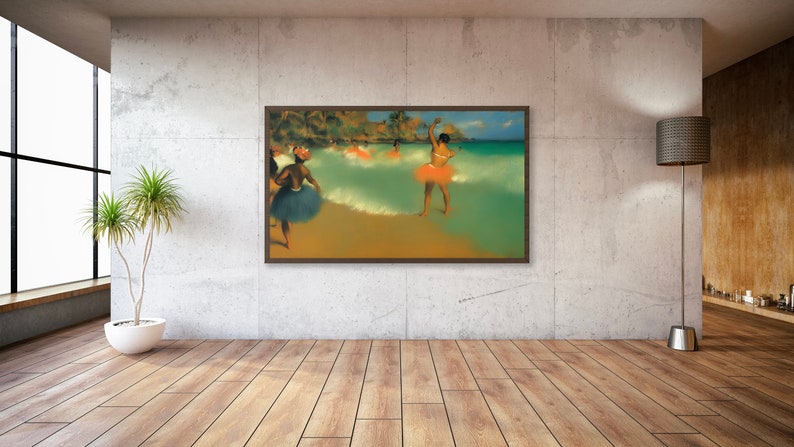 Digital AI Art for Samsung the Frame TV Hula Bay - Etsy