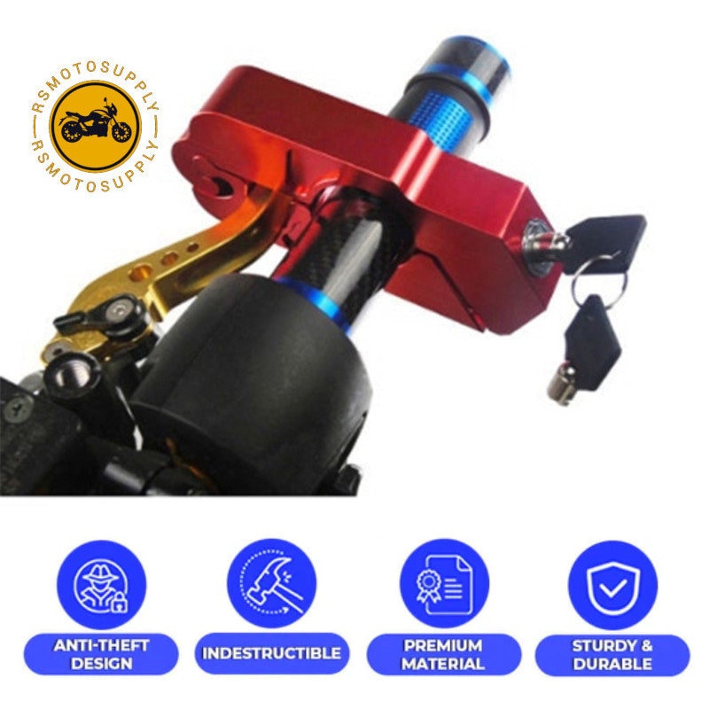 Ultimate Security Motorcycle Lock Secure Handlebar Lock Motorbike Brake ...