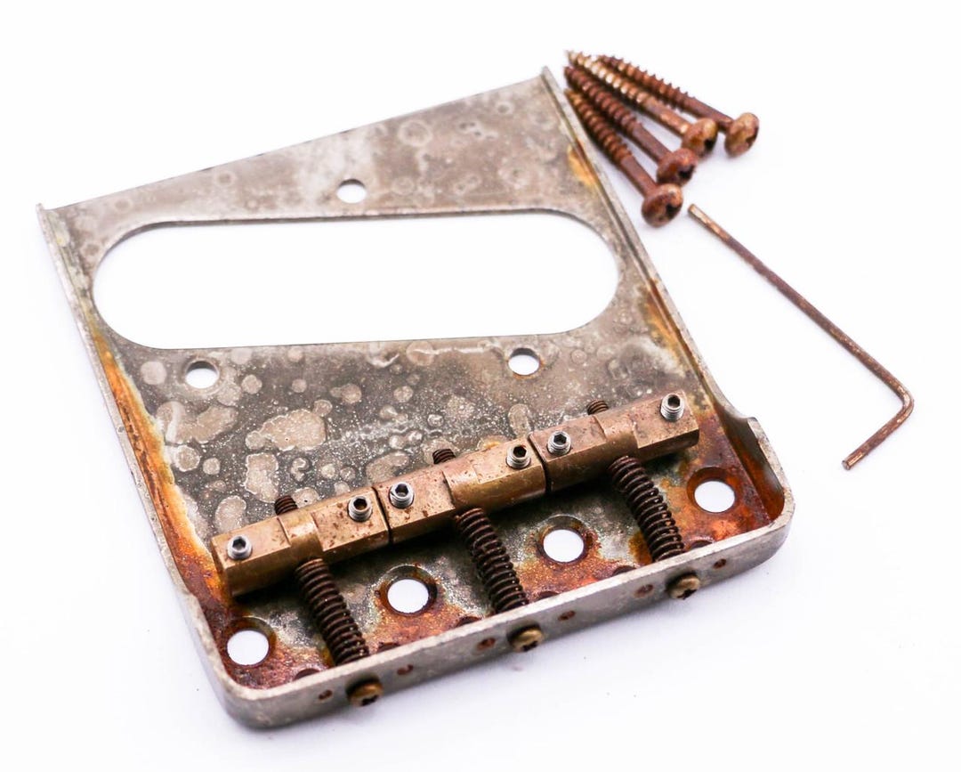 AGP ™ - Telecaster ® Cut Down Sides Aged Relic 3-saddle Bridge With ...