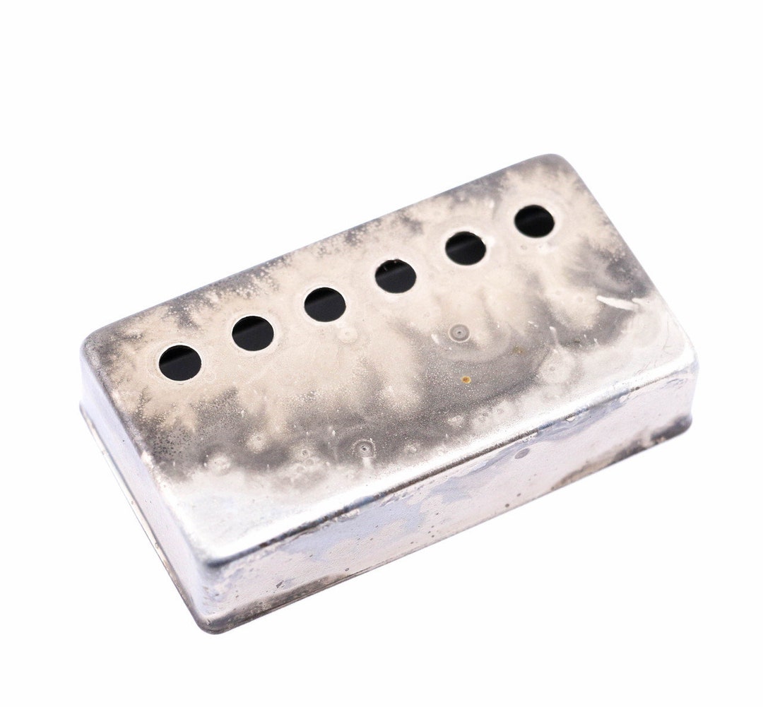 AGP ™ - Aged Relic Chrome Humbucker Cover Single *50mm Pole Spacing ...