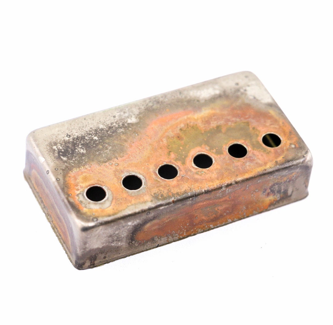 AGP ™ - Aged Relic Chrome Humbucker Cover Single *52mm Pole Spacing ...