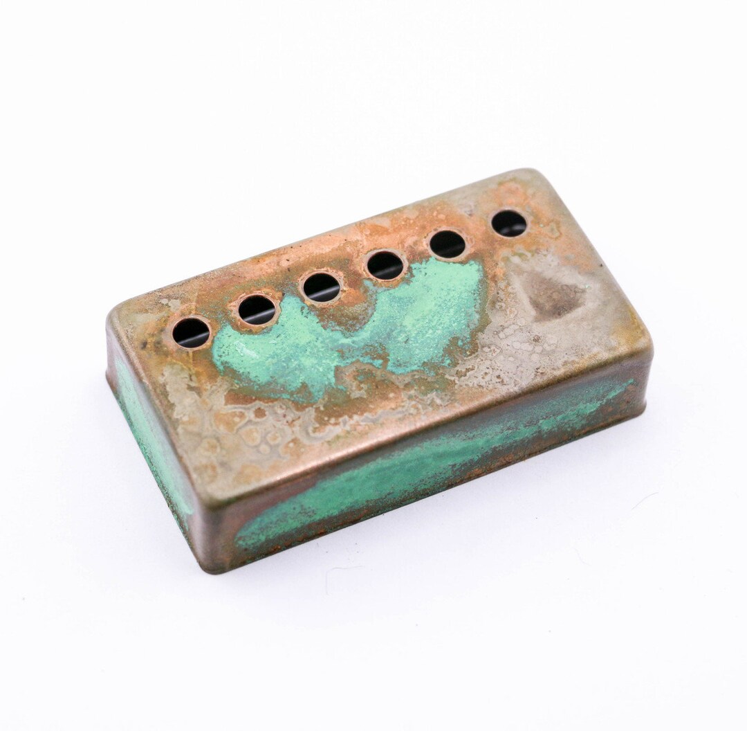 AGP ™ Aged Relic Chrome Humbucker Cover Single 50mm Pole Spacing ...