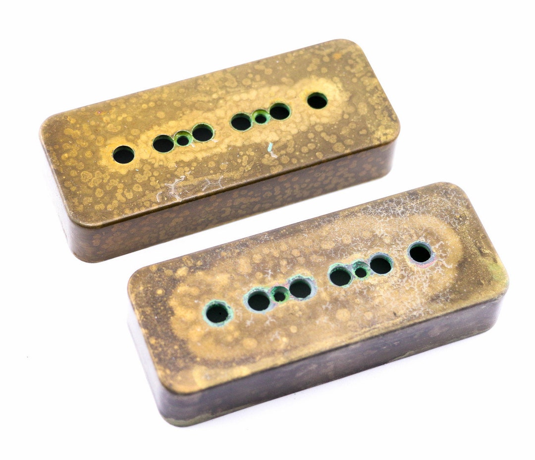 AGP ™ - Aged Relic P90 Soapbar Guitar Pickup Covers 50mm #1122341 - Etsy