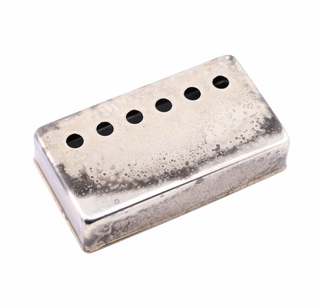 AGP ™ - Aged Relic Chrome Humbucker Cover Single *50mm Pole Spacing ...