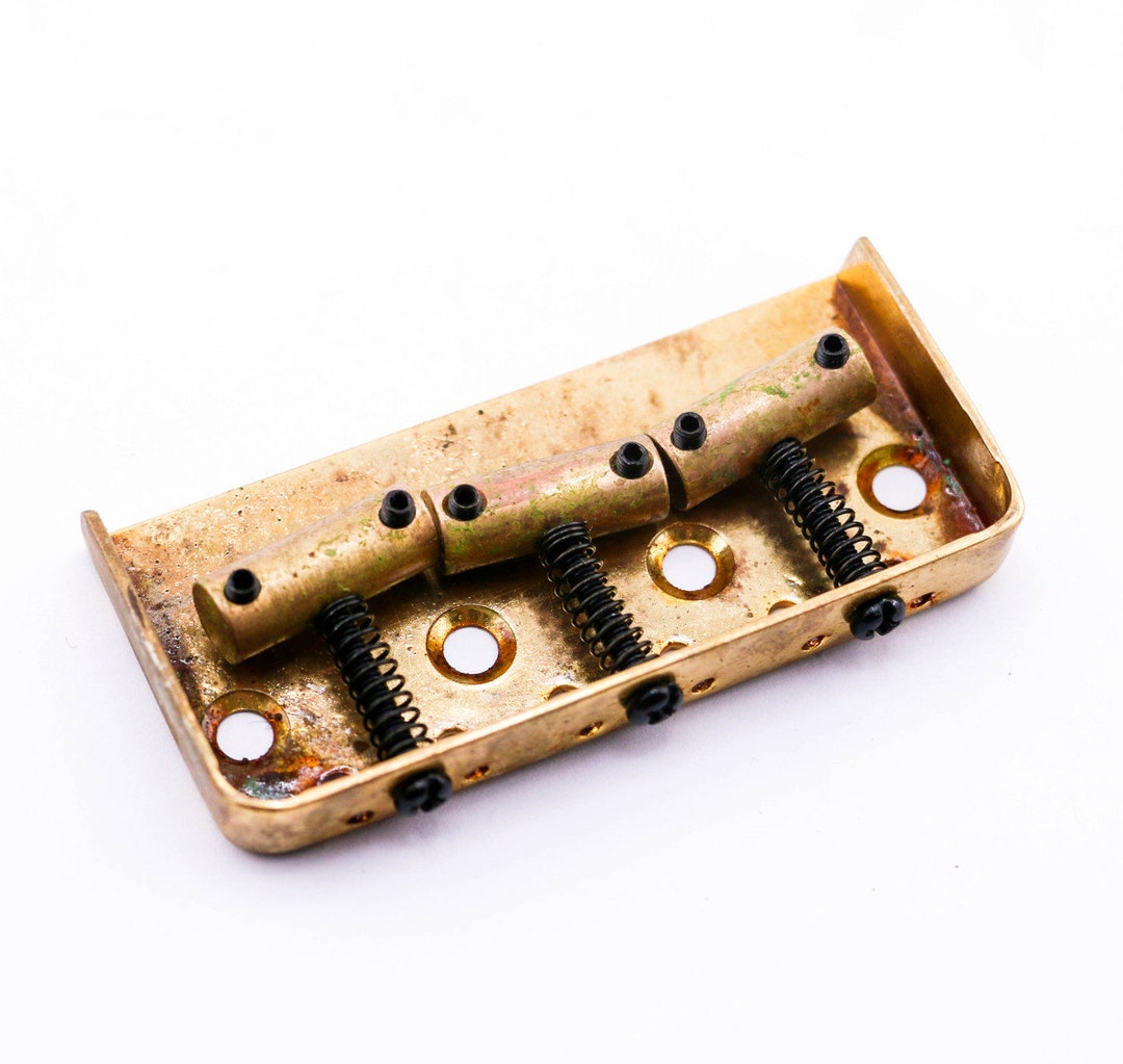 WD® Half Size Aged Relic Gold Intonated Bridge for Fender® Telecaster ...