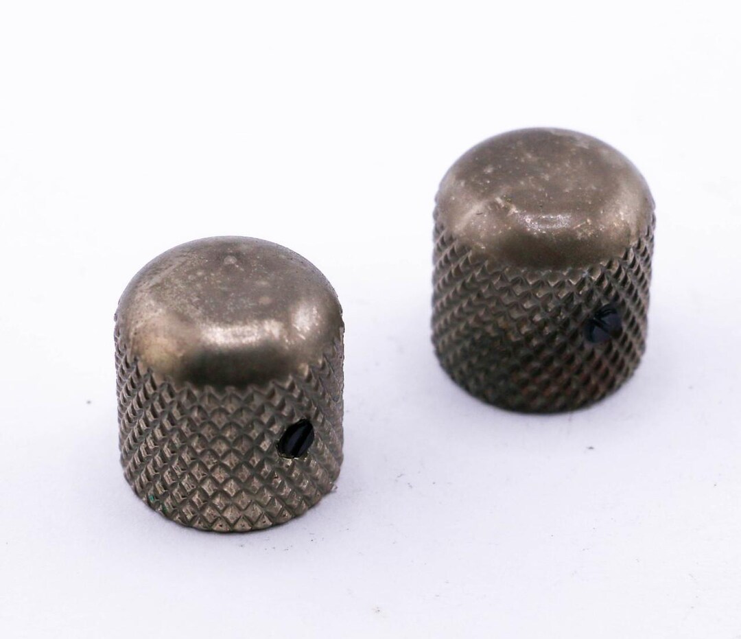 AGP ™ - Aged Telecaster ® Relic Dome Knobs With Set Screw for 6.35mm (1/4") Solid Shaft Pots ...