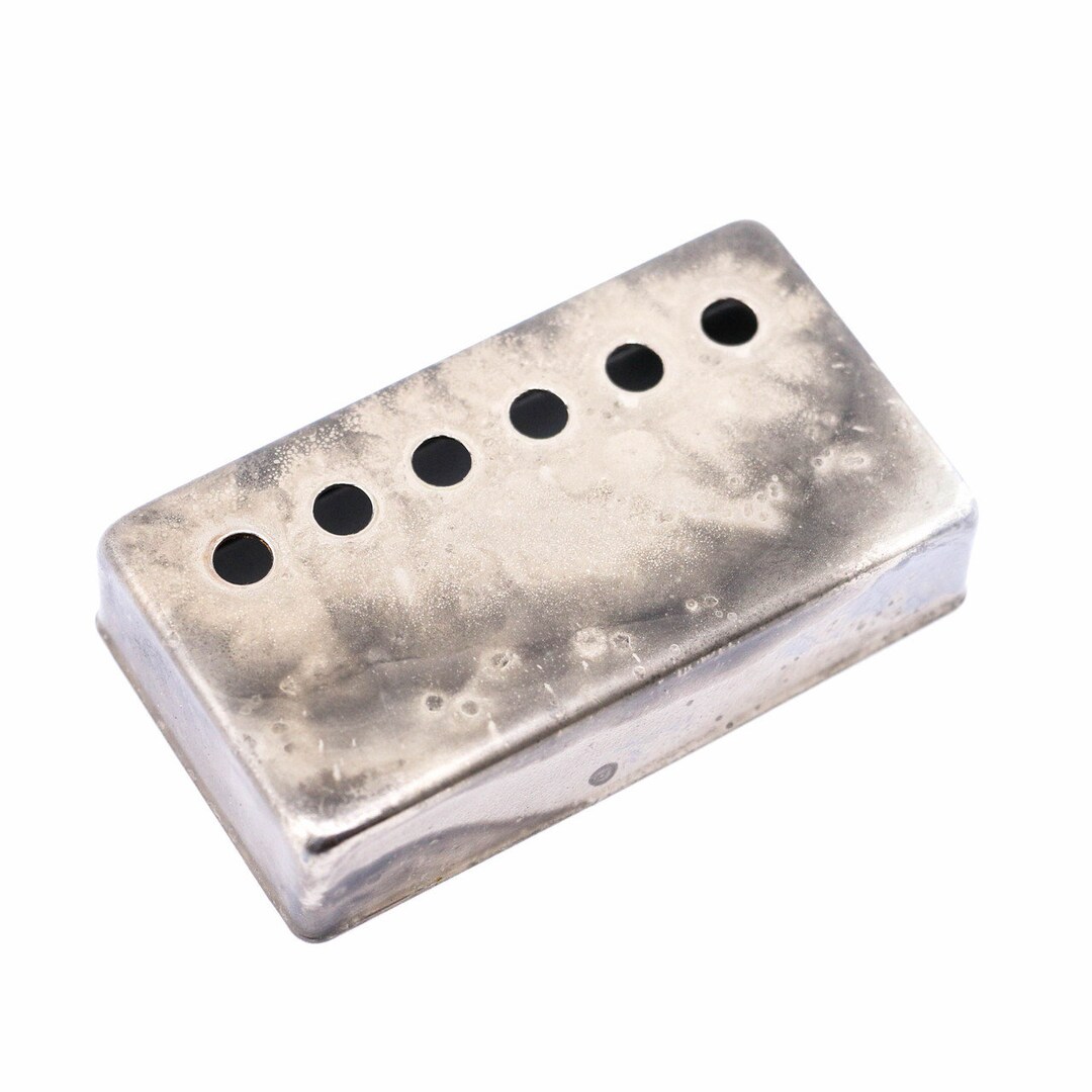 AGP ™ - Aged Relic Chrome Humbucker Cover Single *50mm Pole Spacing ...