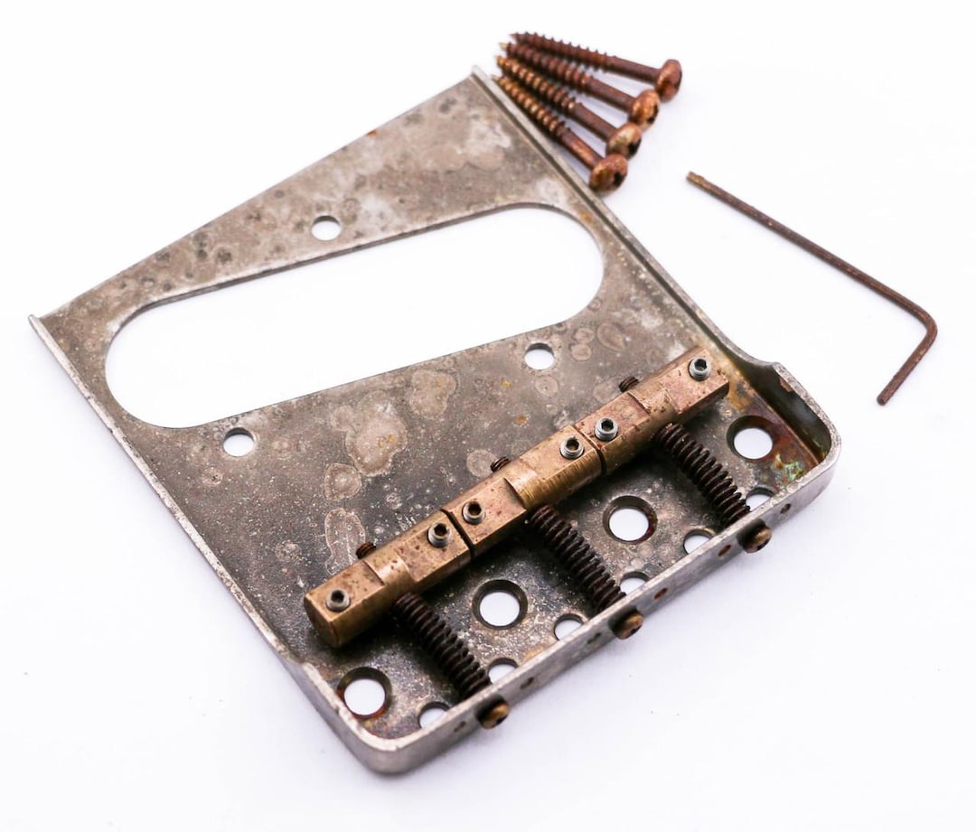 AGP ™ Telecaster ® Cut Down Sides Aged Relic 3-saddle Bridge With ...