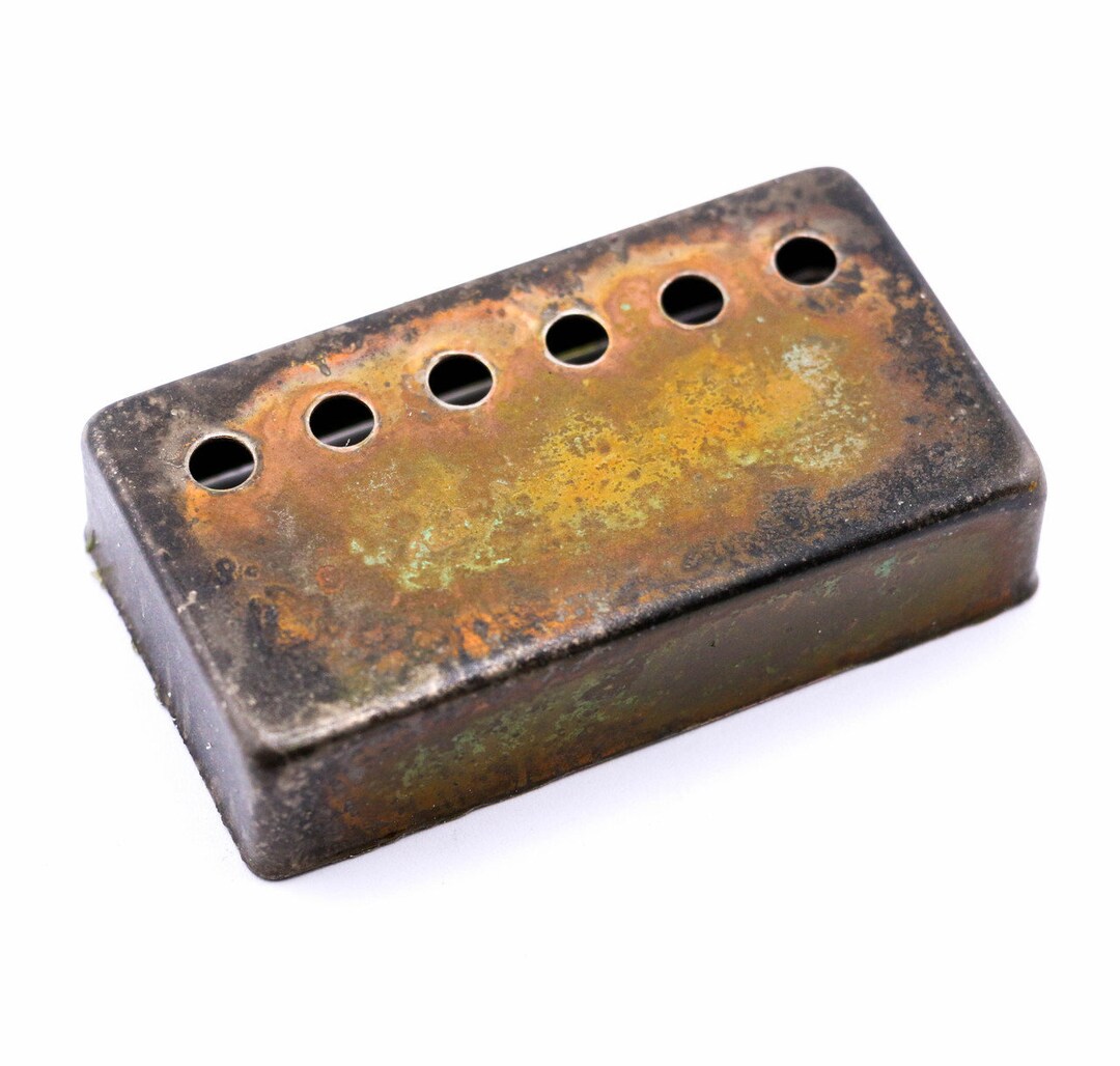 AGP ™ Aged Relic Chrome Humbucker Cover Single 52mm Pole Spacing ...