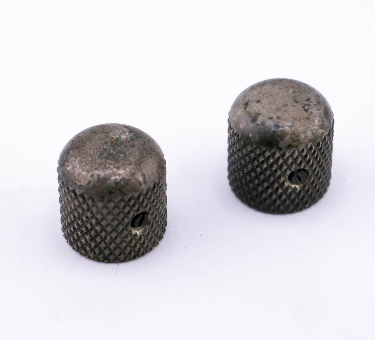 AGP ™ Aged Telecaster ® Relic Dome Knobs With Set Screw for 6.35mm 1/4 Solid Shaft Pots 1232465 ...