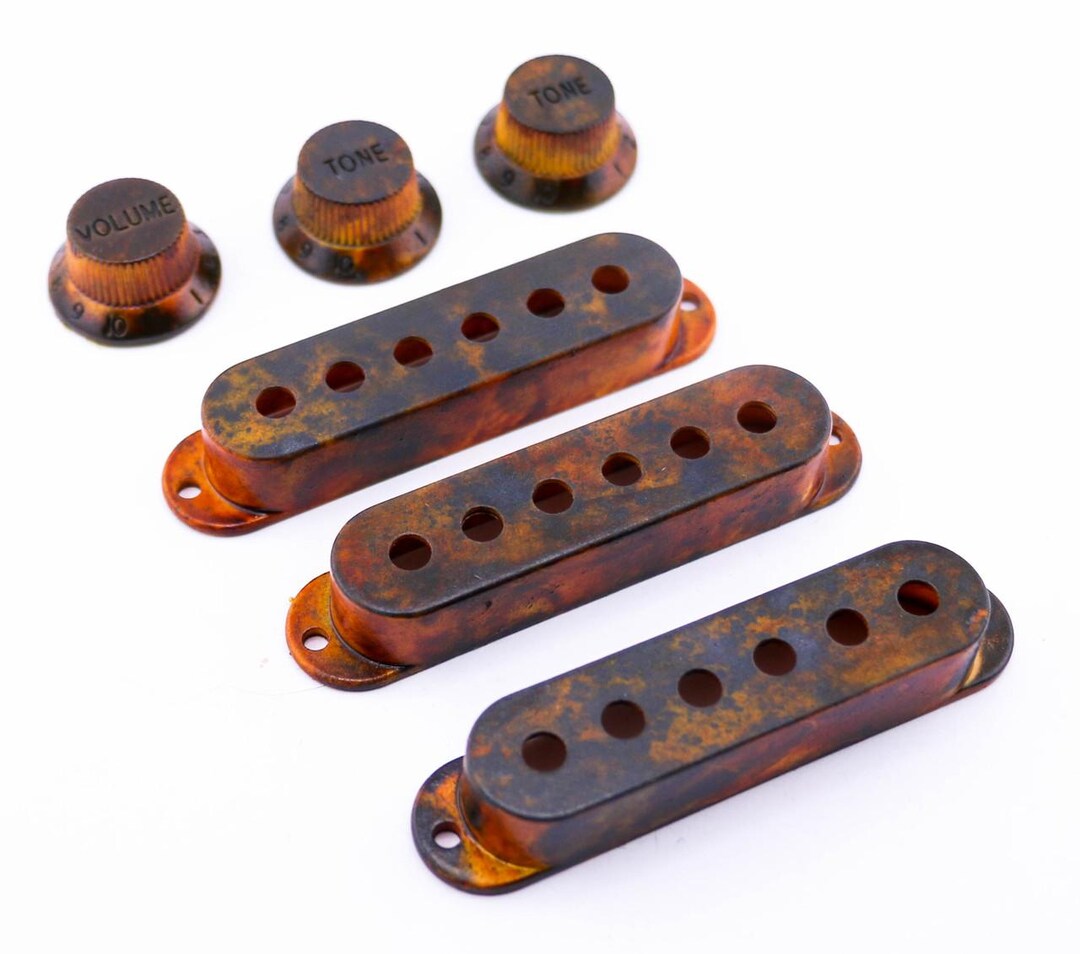 AGP ™ Relic Fender ® Stratocaster Aged Pickups Covers 50/50/52mm and ...