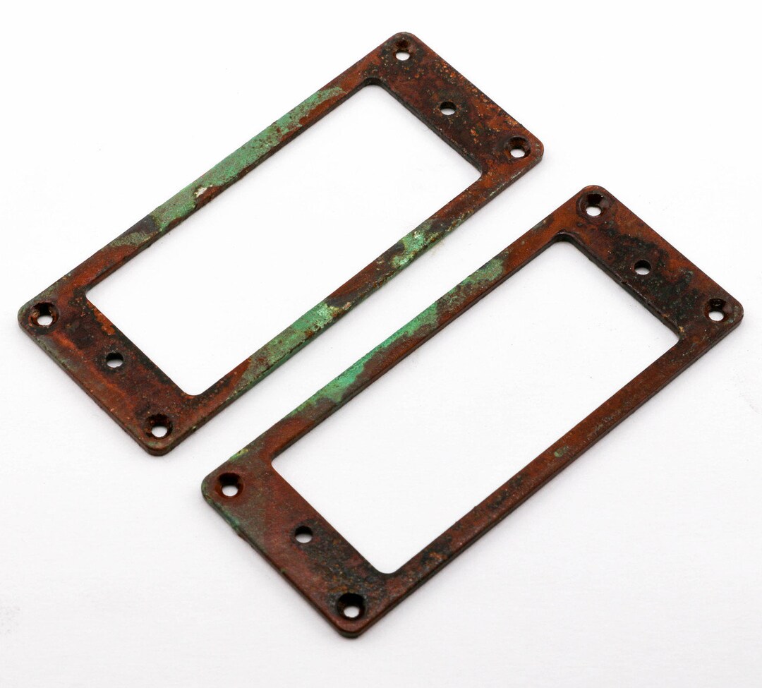 AGP ™ - Low Profile Flat Bottom Aged Relic Chrome Mini Humbucker Ring ...