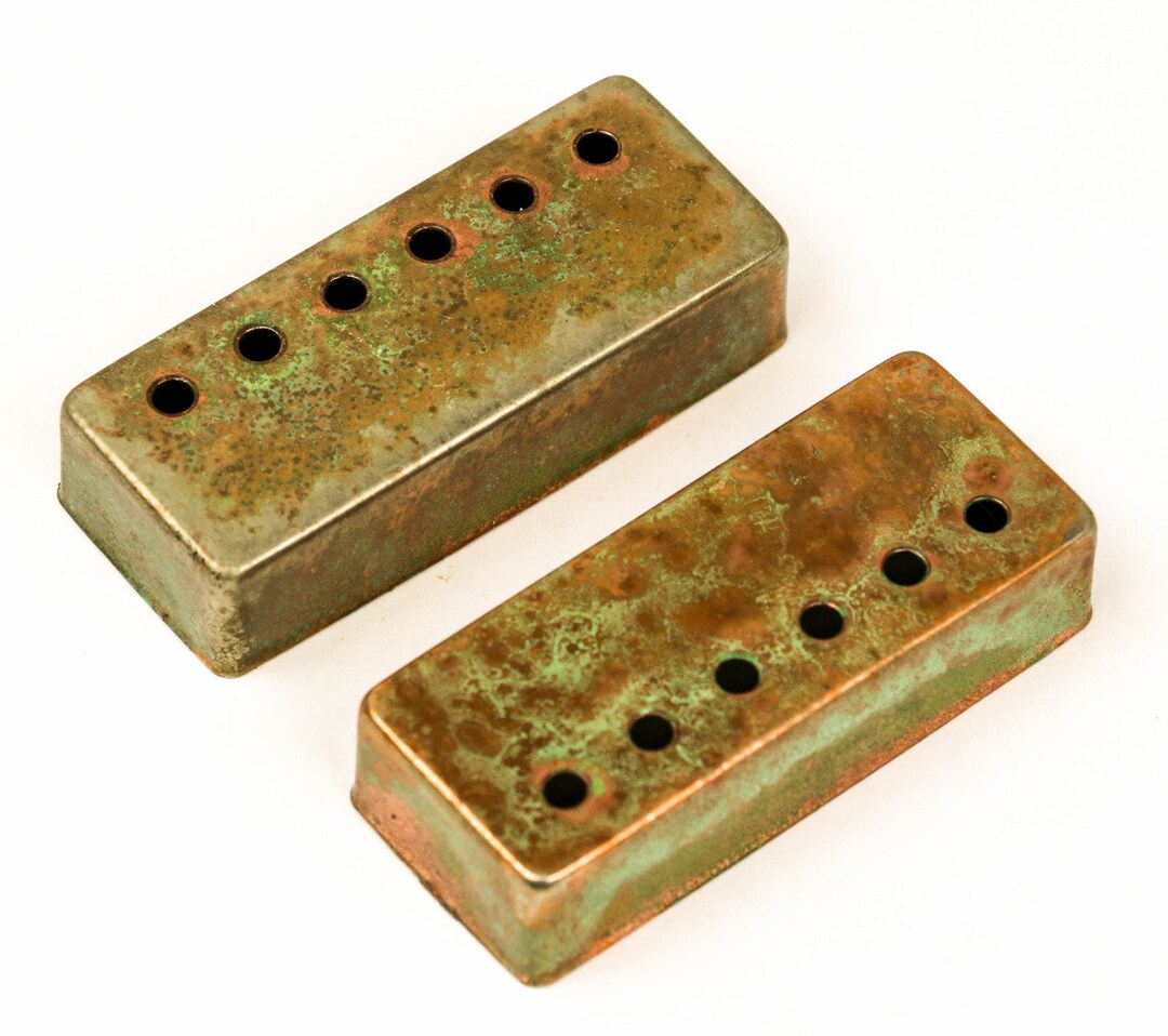 AGP ™ - Aged Mini Humbucker Cover Set Relic Nickel 50mm #6272347 - Etsy