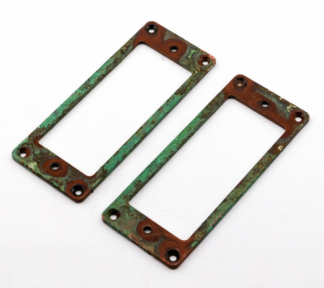 AGP ™ - Low Profile Flat Bottom Aged Relic Chrome Mini Humbucker Ring ...