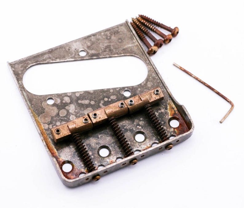 AGP ™ - Telecaster ® Cut Down Sides Aged Relic 3-saddle Bridge With ...