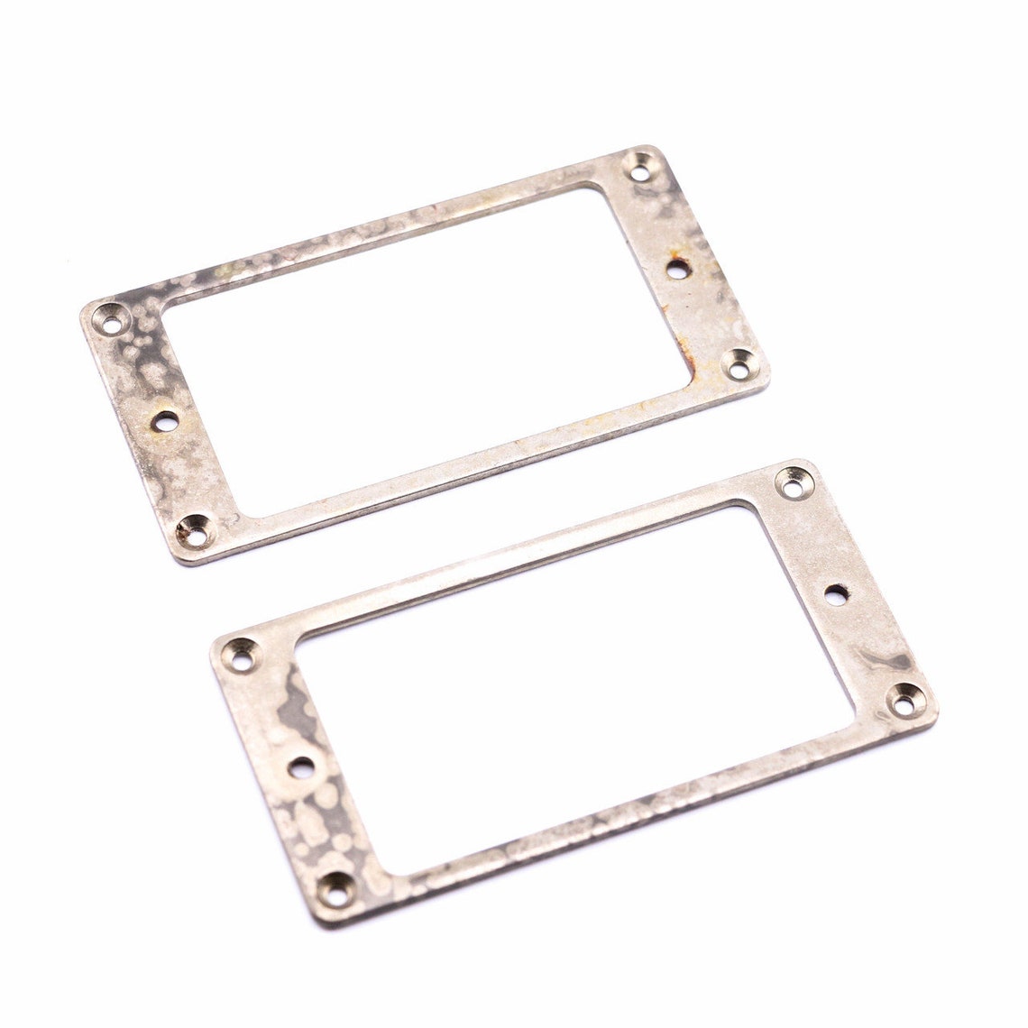 AGP ™ - Aged Chrome Flat Bottom Metal Humbucker Ring Set #12112341 - Etsy