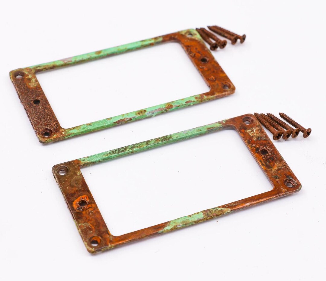AGP ™ - Aged Chrome Flat Bottom Metal Humbucker Ring Set #732591 - Etsy