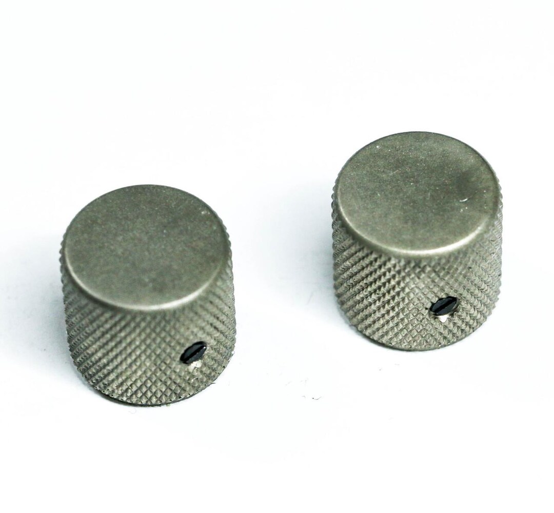 AGP ™ - Aged Telecaster ® Relic Barrel Flat Top Nickel Knobs Set Screw ...