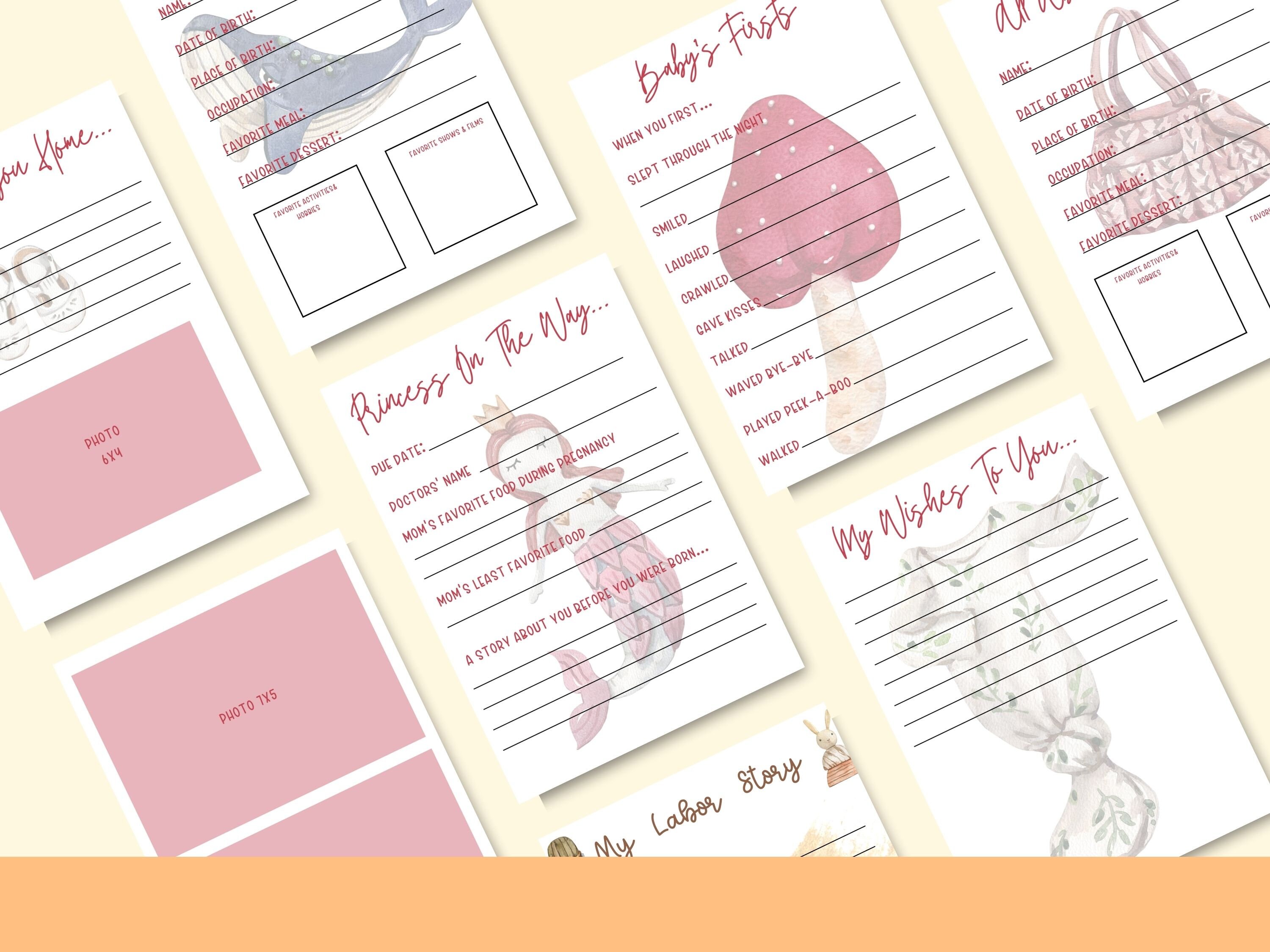 Baby Book Printable | Printable Baby Girl Book | Boho | Baby Boho ...