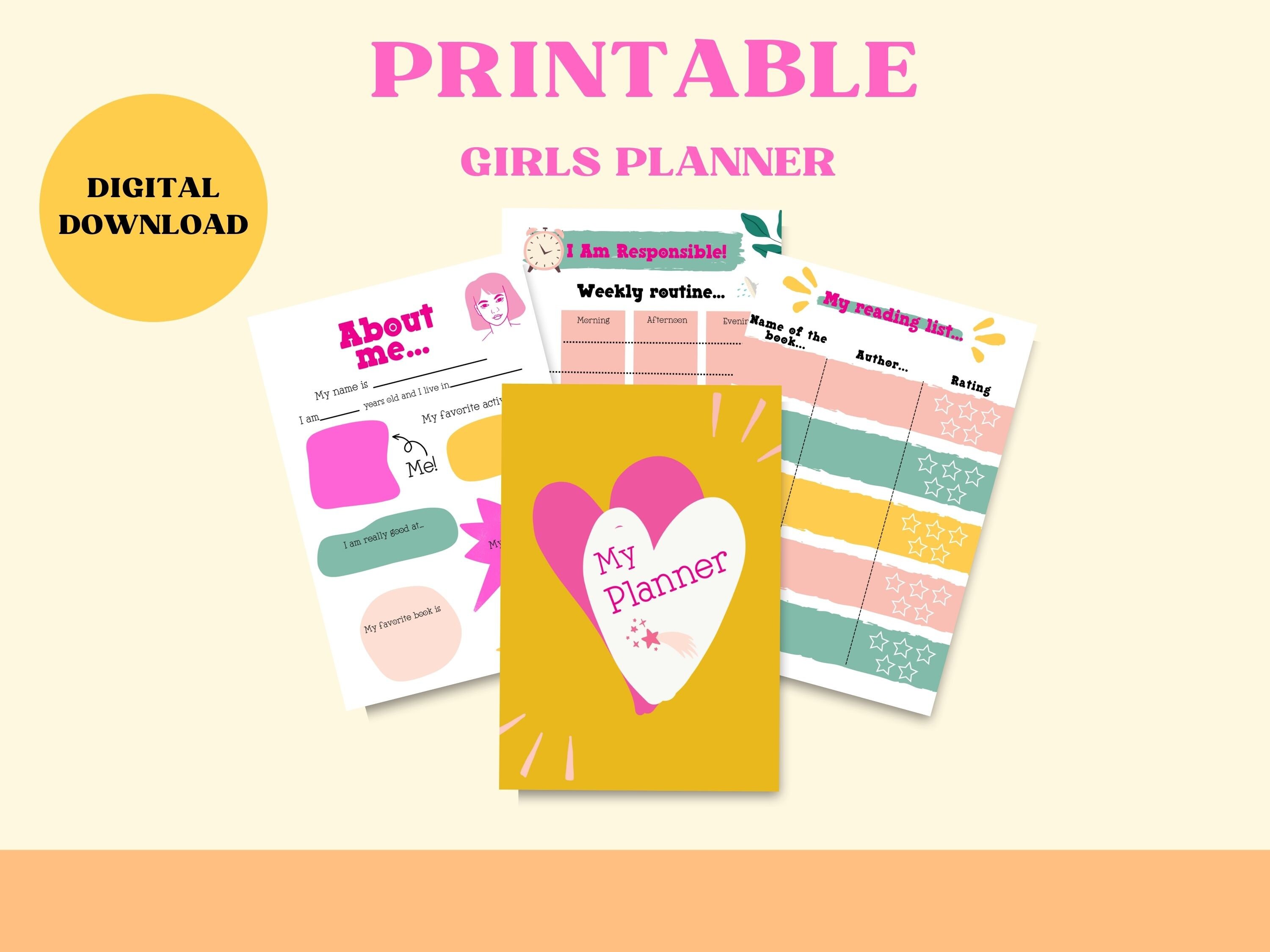 Journal for Teen Girls | Daily Planner | Printable | Girl Planner ...