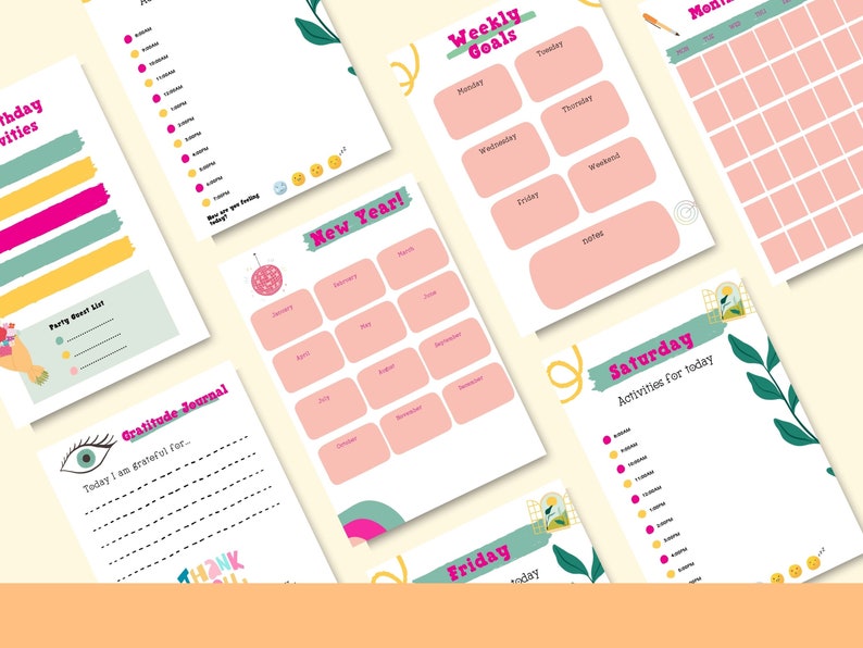 Journal for Teen Girls | Daily Planner | Printable | Girl Planner ...