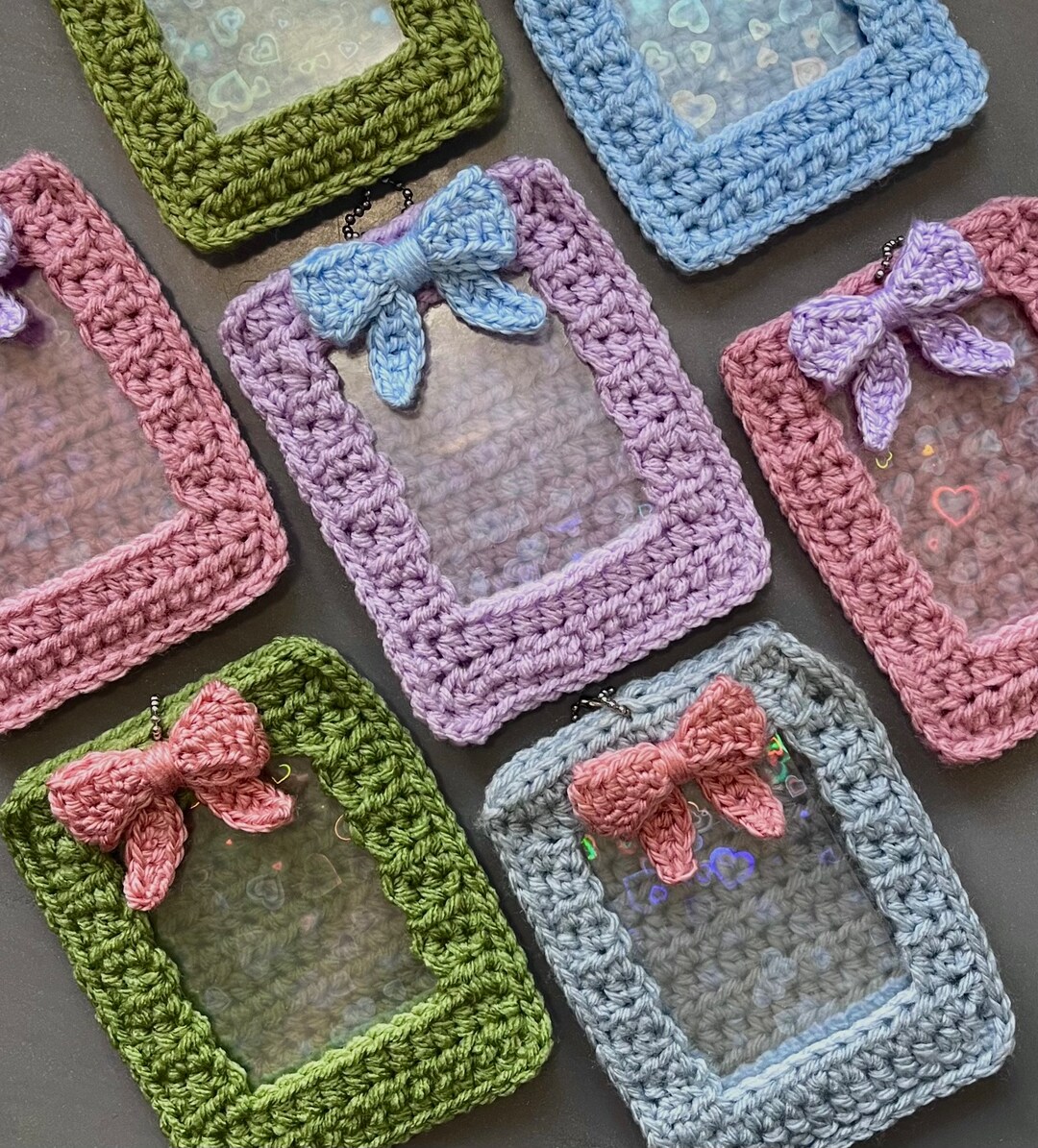 Kpop Crochet Handmade Photocard PC Holder Keychain - Etsy