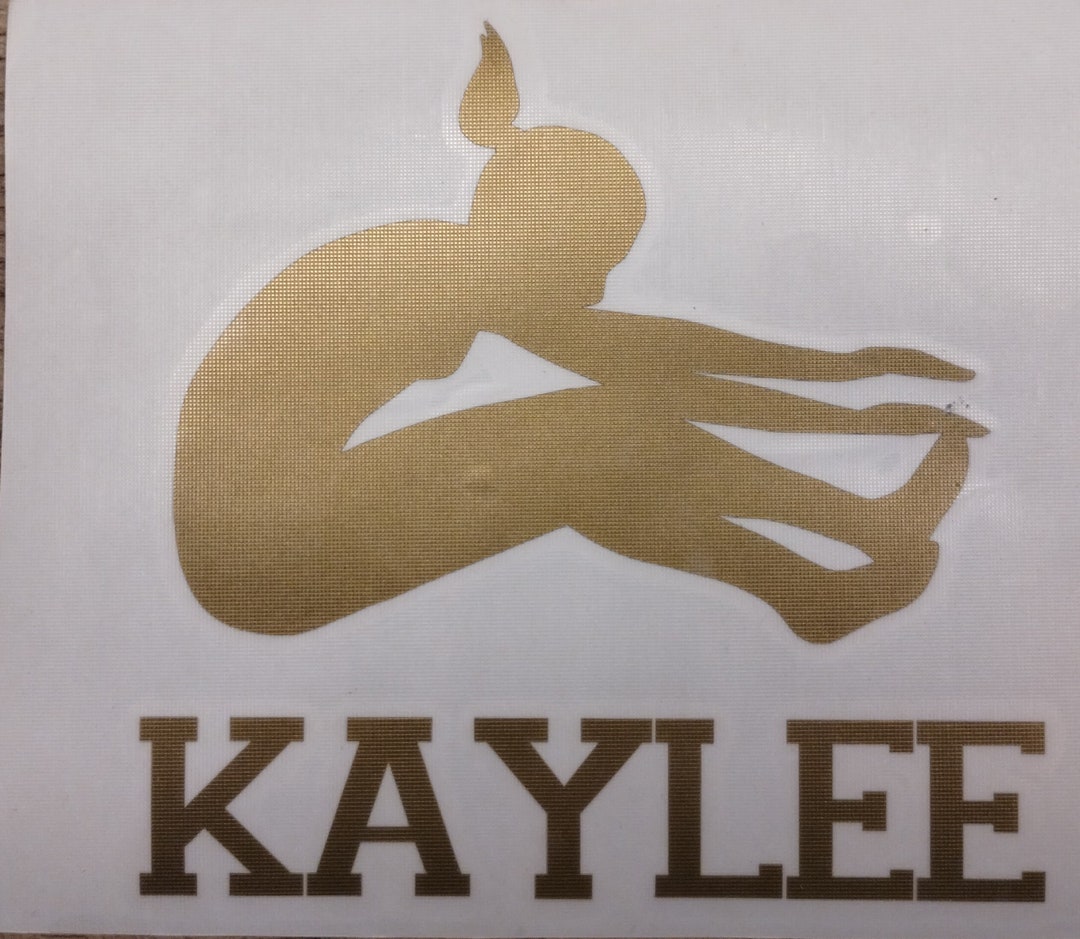 Personalized Girls Long Jump Decal - Etsy