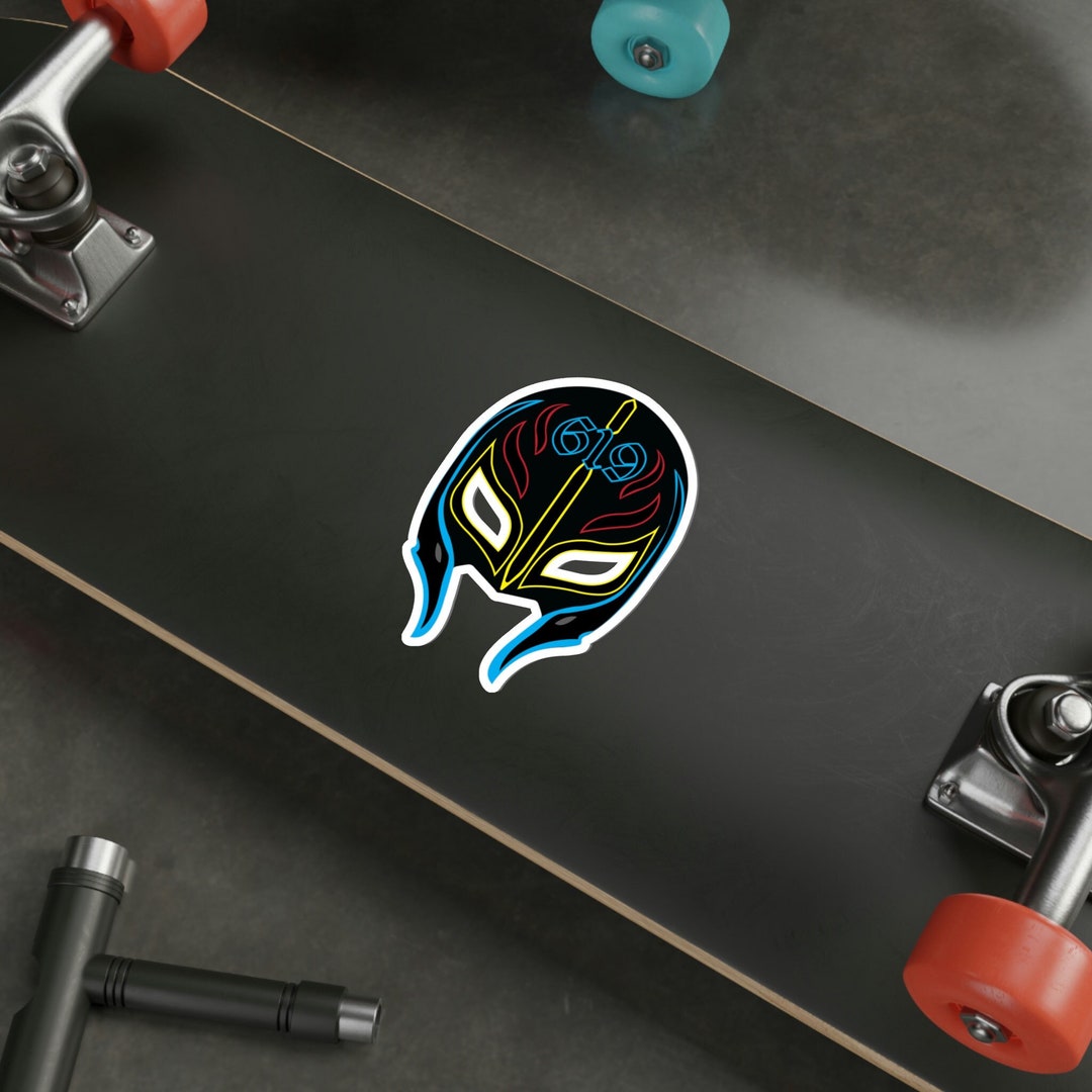 Neon Mask Die-cut Sticker - Etsy