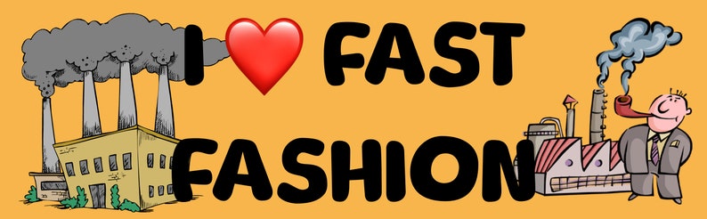 I Love Fast Fashion Bumper Sticker - Etsy