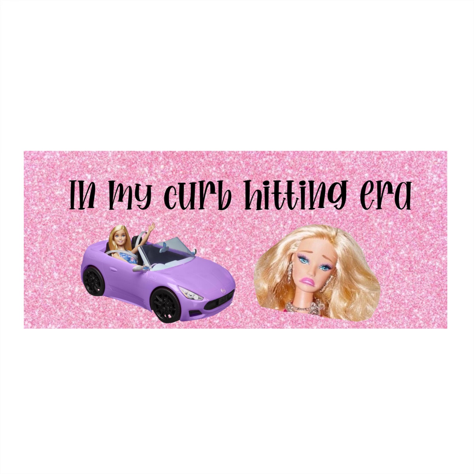 In My Curb Hitting Era Bumper Sticker - Etsy