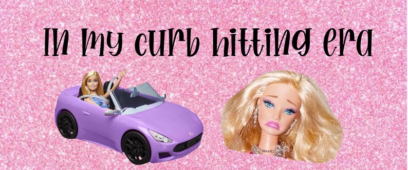 In My Curb Hitting Era Bumper Sticker - Etsy