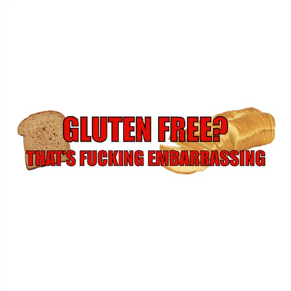 Funny Gluten Sticker - Etsy
