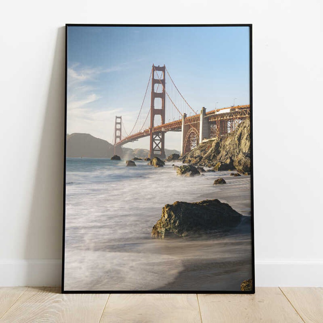 Golden Gate Bridge Portrait Poster - Etsy