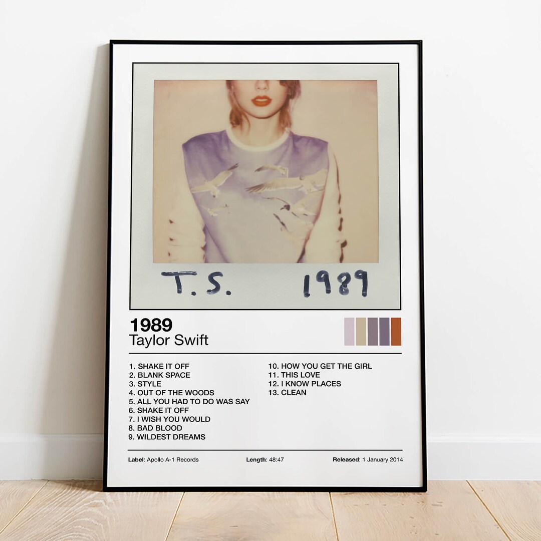 Taylor Swift 1989 Album Cover Poster - Etsy