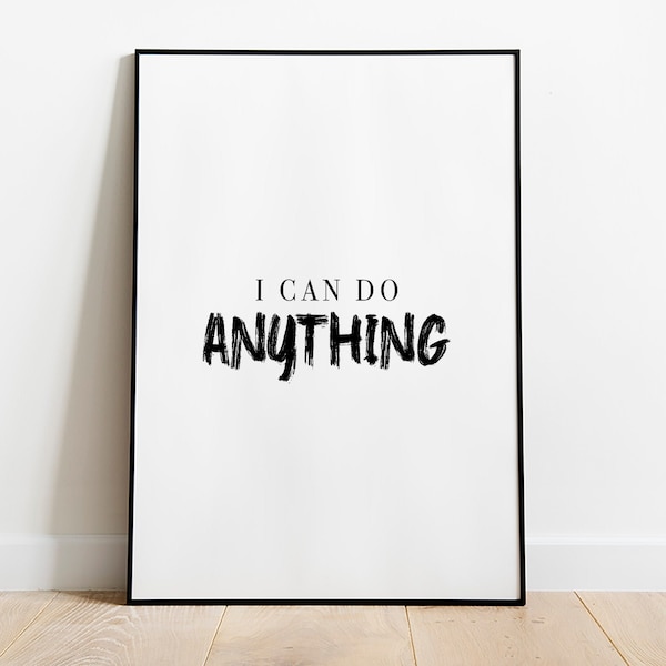 I Can Do Anything Poster - Etsy