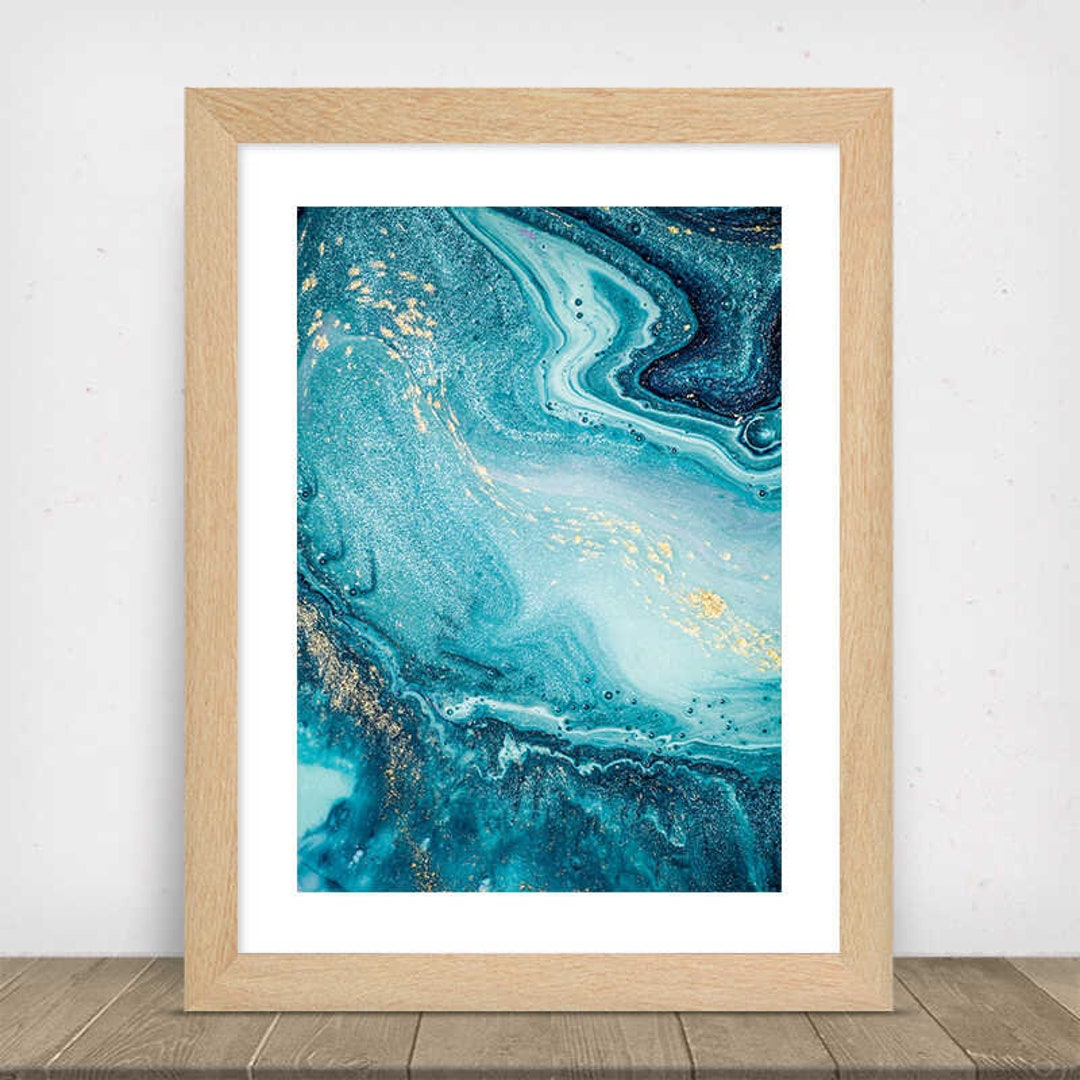 Blue Marble Poster - Etsy
