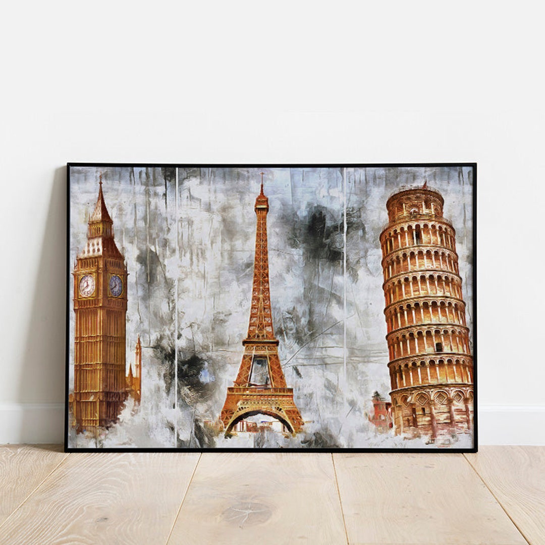 Abstract Landmark Poster - Etsy