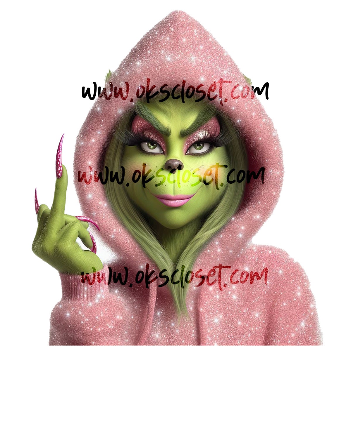 Lady Grinch Sassy Grinch Girl - Etsy Israel